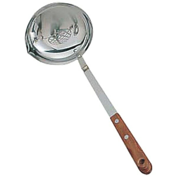 丈夫でお手入れが簡単なステンレス製。丈夫な強化木ハンドル。