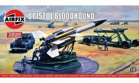 1/76 ブリストル　ブラッドハウンド　地対空ミサイルのプラスチック製組み立てキットです