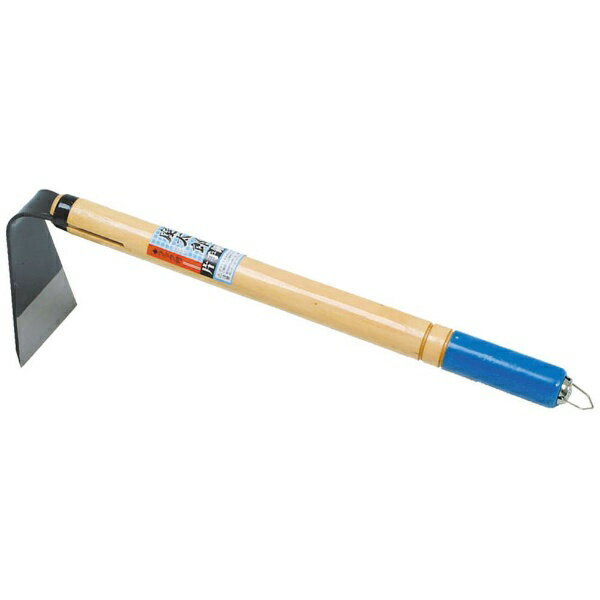 片山利器の庭太郎片手鍬は、全長350mm、刃幅75mmのフック付き片手鍬です。使い勝手の良いサイズで、様々な園芸作業に活躍します。