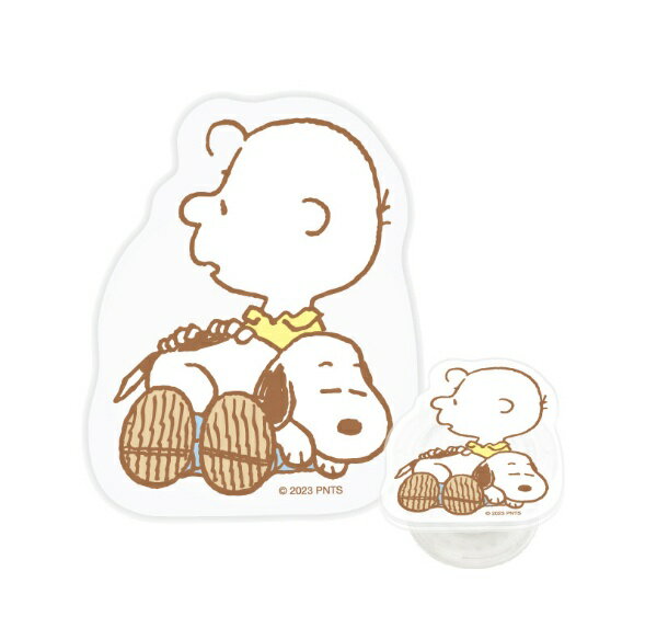 キャラクター部分は丸みのあるぷっくりタイプ。スマートフォンの背面に貼り付けるアクセサリです。スマートフォンの持ちやすさを向上します。スタンドとしてもご使用いただけます。使用時：本体上部をスピンすると自動的に飛び出します収納時：上部をスピンし...