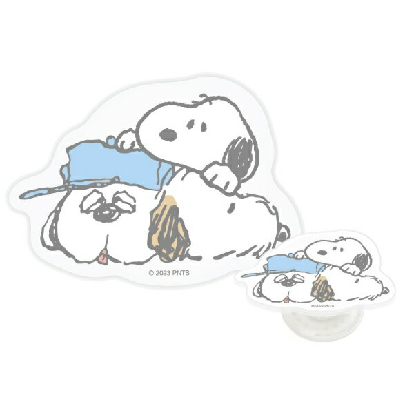 キャラクター部分は丸みのあるぷっくりタイプ。スマートフォンの背面に貼り付けるアクセサリです。スマートフォンの持ちやすさを向上します。スタンドとしてもご使用いただけます。使用時：本体上部をスピンすると自動的に飛び出します収納時：上部をスピンし...