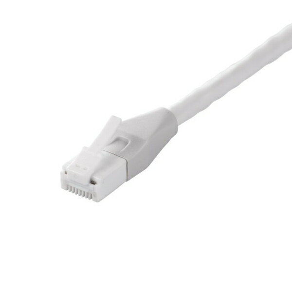 絶対にツメが折れない！強いLANケーブル。コネクタ部分に新素材を使用し、強度が飛躍的にUP持ちやすいコネクタデザイン。持ちやすいように傾斜をつけたオリジナルデザインのコネクタ。「ツメの折れないLANケーブル カテゴリー6A ストレート スタ...