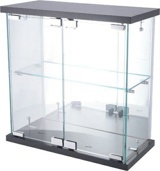 ホコリを防いで自慢のコレクションを大事にディスプレイできる【詳細サイズ】耐荷重(ガラス棚板)：3kgガラス棚板サイズ：39×15cmガラス棚板厚み：0.5cm上段有効内寸：39×15×18cm下段有効内寸：39×16×20cm【材質】■構造...