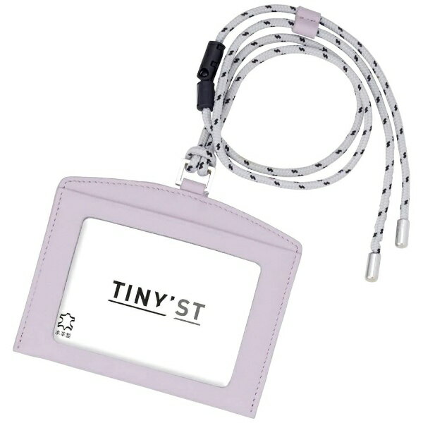 タイニスト IDカードケースカジュアルなコードストラップと金具がアクセント。長さ調節アジャスター付。本体サイズ：W106 × H99 × D3mm　ストラップ＝紐幅3mm　装着長さ約450mm包装サイズ：W109 × H157 × D12m...