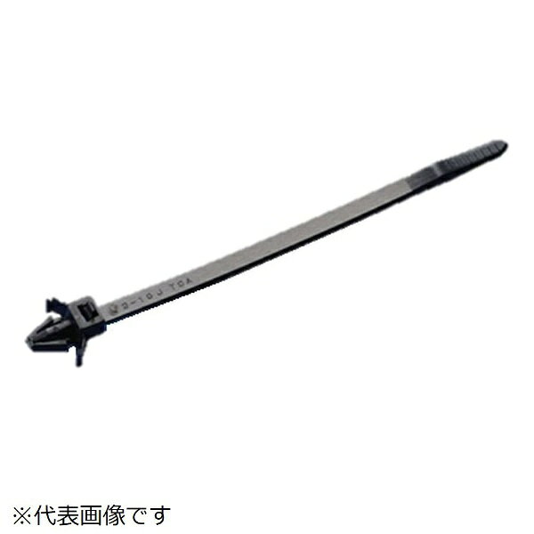 ●入数： 100個●色： 黒●矢じりタイプ・オフセット●耐候グレード●常時使用温度範囲（℃）： -40〜85●材質： 66ナイロン（耐候）●対象穴径φ（mm）： 7●結束径φ（mm）： 1.5-26.0●寸法（全長L/幅A/B/F/G/H/...