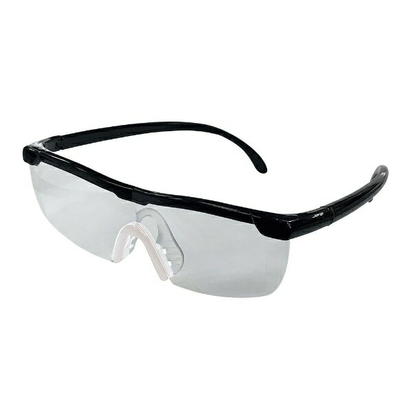 メガネの上から掛けて使える。【仕様】レンズ拡大率約1.6倍