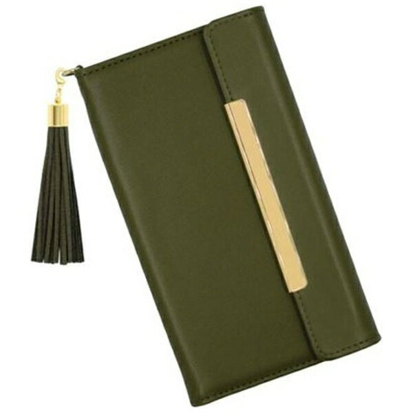 【エレガンテ　三つ折りタッセル】こだわりの素材とデザインが高級感を演出。スウェード素材のタッセルチャーム付き。身だしなみチェックやお化粧直しに便利な鏡付き。本革にも劣らない上質なアーティフィシャルレザーで仕立てたケースです。 【高級感がある...