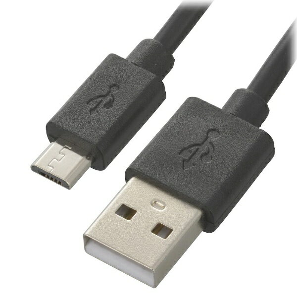 USBケーブル2A USB-マイクロB 2m■USB-マイクロBの接続ケーブル■最大2Aまでの急速充電対応■通信・充電両用