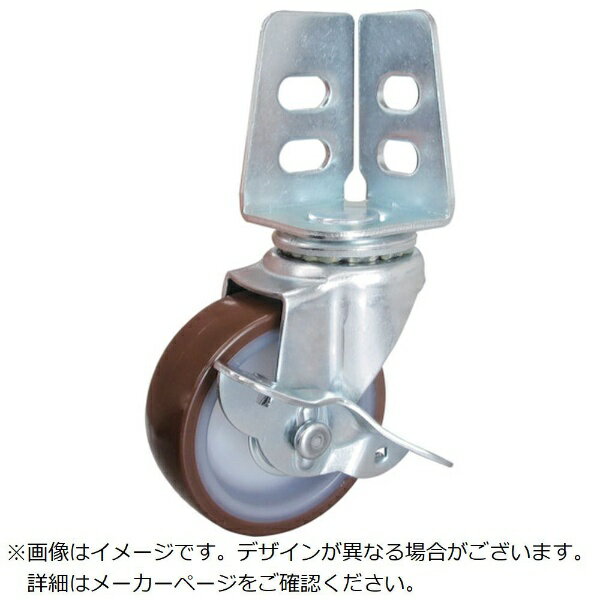 ■アングルへの取り付けが簡単にできます。【用途】・アングル式の棚や軽荷重機器運搬に。【仕様】・アングルタイプ・自在式（ストッパー付）