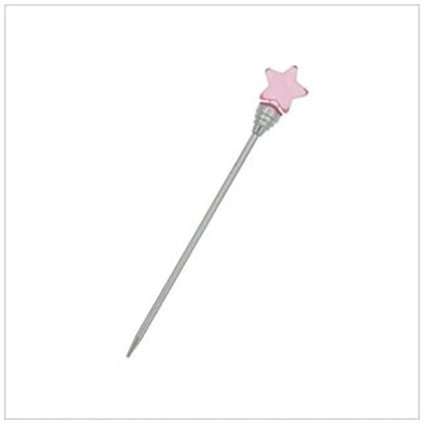 お星さまのモチーフがついたファンタジア スターシリーズ。可愛らしいカクテルピンです。バリエーションも豊富でシンプルなデザインは様々なシーンでお使いいただけます。【本体サイズ】L91mm【素材】ステンレス（ピューターメッキ），アクリル樹脂