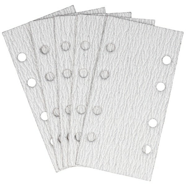 サンダ用のオプションパーツです（5枚1組）。■粒度100（中仕上用）のサンダ用マジック式木工ペーパーです。■集じん作業を行う場合に必要な穴あきタイプです。■パッドゴムをマジック式パッドに貼り替えてご使用下さい（マイクロスティックパッドの場合...