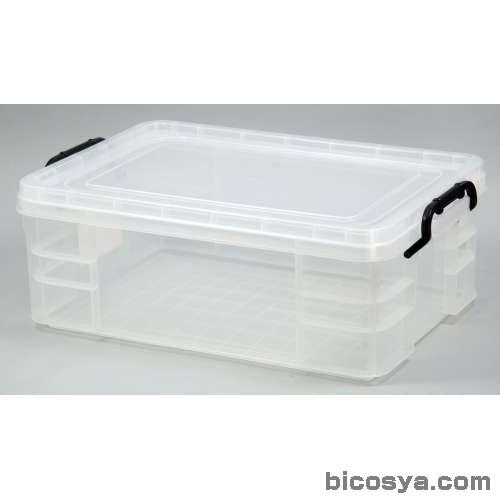 358X530X187mm セーフティBOX 4型[メール便不可]（スケッチ用具・イーゼル スケッチ箱・プラケース 夏休み 冬休み 理科 自由研究セット 工作キット）