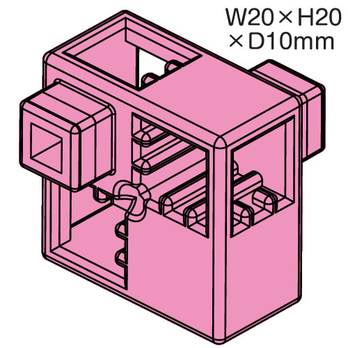 あらゆる立体造形が簡単にできる理想の造形素材。縦、横、ななめに自由に接続できる世界初のブロック！ アーテックブロック部品 ハーフA 8ピース ピンク（アーテックブロック 単品・部品 カラー 知育玩具 ArtecBlock パーツ 単品）