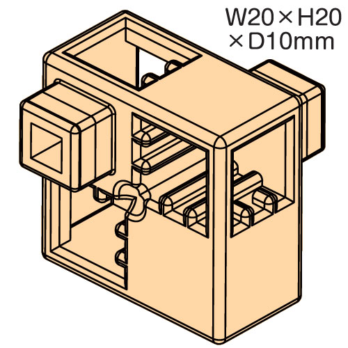 あらゆる立体造形が簡単にできる理想の造形素材。縦、横、ななめに自由に接続できる世界初のブロック！ アーテックブロック部品 ハーフA 8ピース ペールオレンジ（アーテックブロック 単品・部品 カラー 知育玩具 ArtecBlock パーツ 単品）