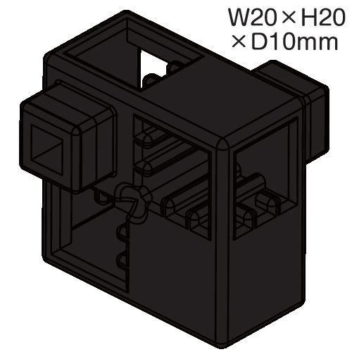 あらゆる立体造形が簡単にできる理想の造形素材。縦、横、ななめに自由に接続できる世界初のブロック！ アーテックブロック部品 ハーフA 8ピース 黒（アーテックブロック 単品・部品 カラー 知育玩具 ArtecBlock パーツ 単品）