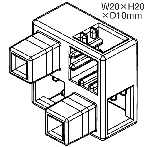 あらゆる立体造形が簡単にできる理想の造形素材。縦、横、ななめに自由に接続できる世界初のブロック！ アーテックブロック部品 ハーフB 8ピース 白（アーテックブロック 単品・部品 カラー 知育玩具 ArtecBlock パーツ 単品）