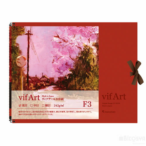 S13VA「にじみ止め」の工夫で発色がよく、絵具を動かしやすい！●消しゴムによる紙むけや、回数を重ねた筆運びによる紙むけを防ぐ、表面の強さ！●感じの良いナチュラルホワイトの白さ！●中性に近い仕様で変色が少なく、保存性も抜群！■242g/m2...