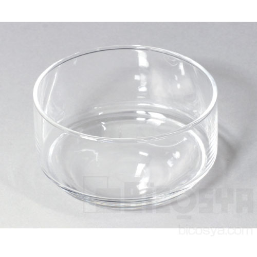 φ101×60mm■材質/強化ガラス ボール（小物入れ）（工芸 ガラス工芸 素材 無地）