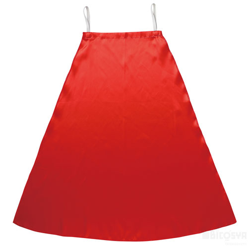 腕を通すだけで簡単着用 サイズ：縦約650×横約780mm セット内容：本体×1 重量：49g 材質：ポリエステル 包装形態：PP 包装サイズ140x190mm ソフトサテンマント レッド［メール便：25］（運動会 衣装ベース 運動会 仮装...