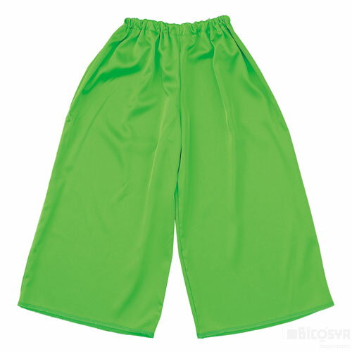 サイズ：ウエスト：380〜760mm　丈：550mm　股下：350mm 重量：65g 材質：ポリエステル100％ ソフトサテンズボンC 黄緑（運動会 衣装ベース 運動会 仮装 文化祭 演劇 学芸会 手作り ハロウィン お遊戯会 かわいい）