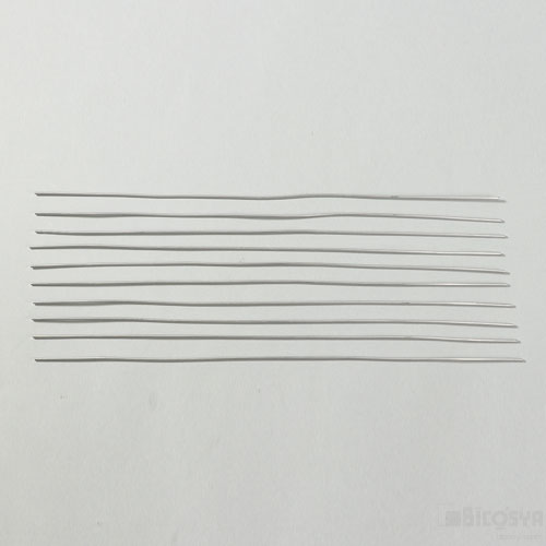 工作やクラフト素材として！ サイズ：φ2.5×400mm セット内容：本体×10本組 重量：55g 材質：アルミ アルミ芯 φ2.5x400mm 10本組（紙工作・パーツ 工作材料 芯材 ポーズ）