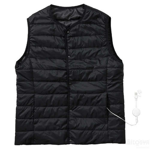 手洗い・丸洗いOK 3つのヒーターで身体を温める サイズ：身丈670mm、身幅515mm セット内容：本体×1 重量：250g 材質：ポリエステル,ナイロン ※バッテリーは付属しません　※お手入れの際は、バッテリーを取り外してください。 ヒ...