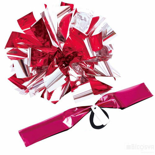 取り違えても安心の名札付が登場！柔らかいゴムで痛くない ソフトゴム付 サイズ：たたんだ状態：300×40mm、ソフトゴム：45mm、名札：50×1mm セット内容：ポンポン×2 重量：25g 材質：PET 包装形態：袋入 ハンドフリーチアポ...