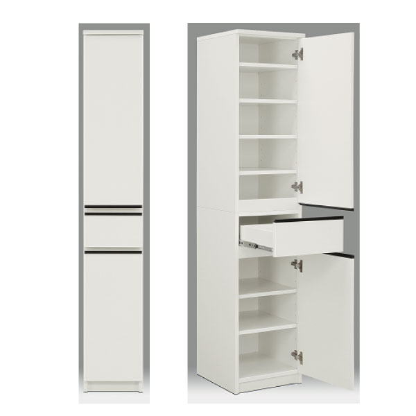 　商品番号 　CH-DOI-Been 　商品名 　送料無料　30幅　隙間収納　ランドリー 　サイズ（cm表示） 　幅29.8×奥行き44×高さ180 　材質 　艶アリポリ板/強化紙 　生産国 　日本（大川市） 　カラー 　ホワイト色（艶有り...