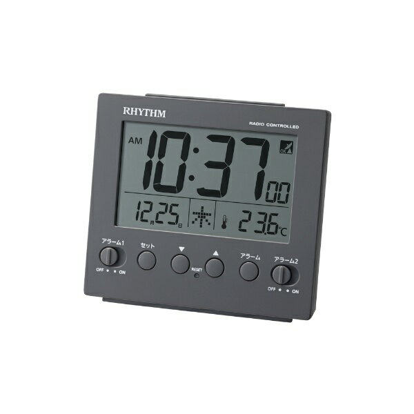 癖のないシックなグレイッシュカラーが特徴、Wアラームつきの電波デジタルめざまし時計です。 商品名フィットウェーブD236 サイズ・重さ91×100×45mm・170g 配色 82ダークグレー 材質 プラスチック枠 個装箱100×110×54...