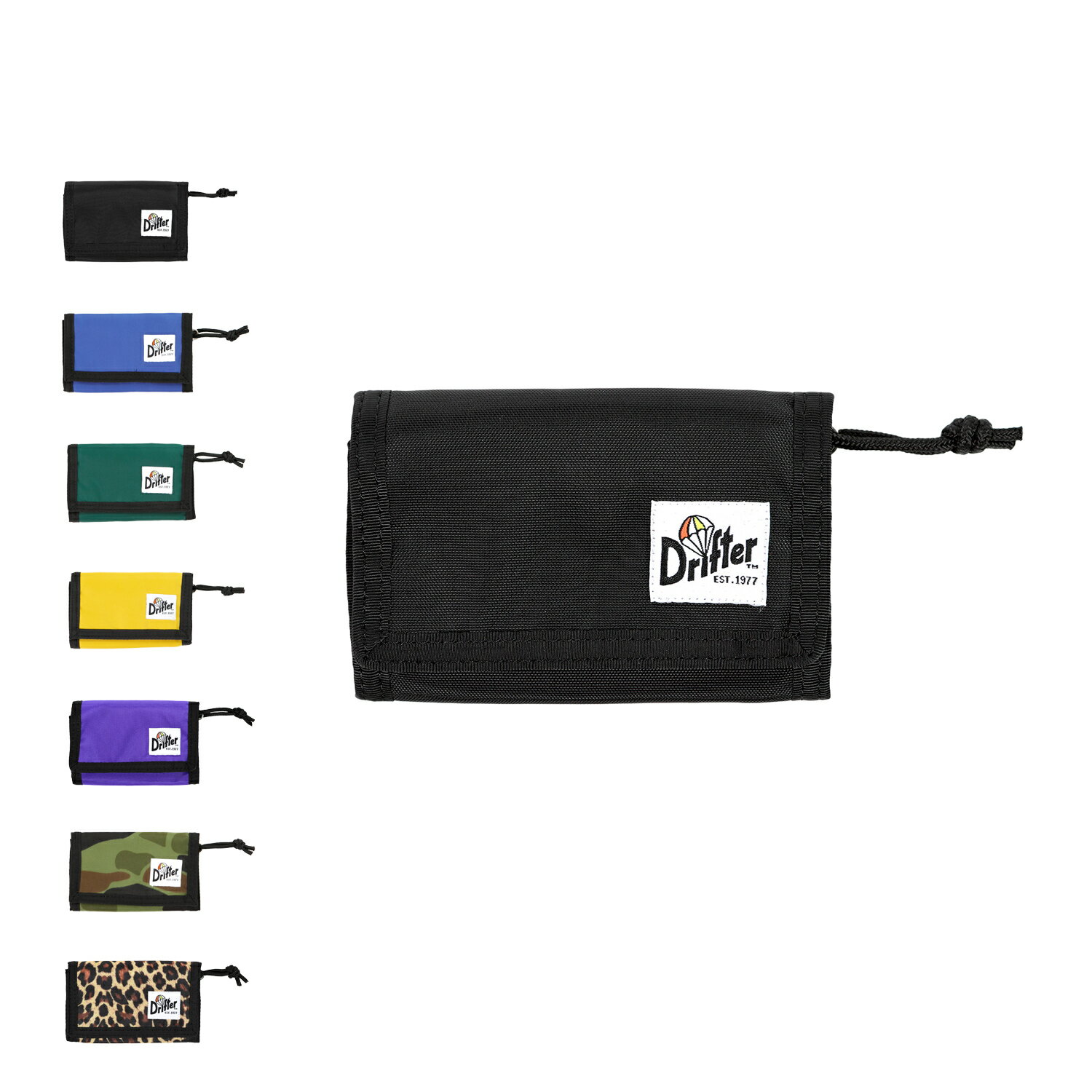 商品説明 【クラシックアウトドアを彷彿とさせながらも、現代の都市生活にフィットするエッセンスを盛り込んだブランド Drifter】 手の平サイズに驚異の収納機能を凝縮したDrifter(ドリフター)の多機能ミニウォレット。420デニールパッ...