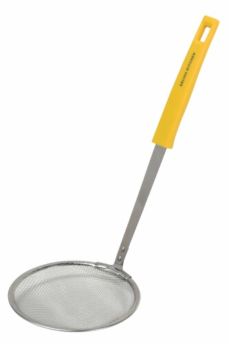 デリッシュキッチン パール金属 カス揚げ 大 イエロー G-5194 製品サイズ:(約)全長30.5×幅12×高さ10.5cm 製品重量:(約)0.052kg 材質/金属部:ステンレス鋼、ハンドル:ポリプロピレン(耐熱温度110[度]) 生...