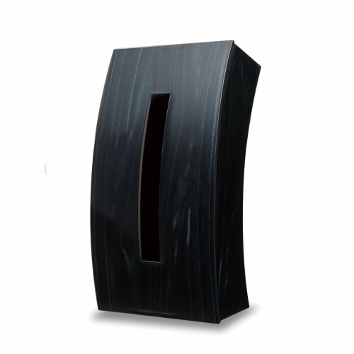 イセトウ(Isetou) ティッシュケース ティッシュケースBOW ウッディブラック 幅11.8×奥行23.2×高さ8.7cm 日本製 ティッシュ ケース タテ置き 縦型 ヨコ置き 横型 おしゃれ 高級感 杢目状 I-592 サイズ:約11...
