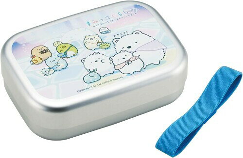 スケーター(Skater) 弁当箱 アルミ ランチボックス 子供用 370ml 保温庫対応 ランチベルト付 日本製 すみっコぐらし しろくまふるさと 女の子 ALB5NV-A サイズ:横13.4×縦9.7×高4.2cm 材質:中子:ポリプロ...