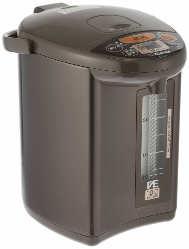 象印マホービン 電気ポット 3.0L ブラウン CV-EB30-TA サイズ:幅21×奥行28.5×高さ29cm 本体重量:2.9kg 材質:ステンレス+フッ素加工、PP、印刷鋼板 電源:100V 消費電力:700W 保障期間:1年間 容量...