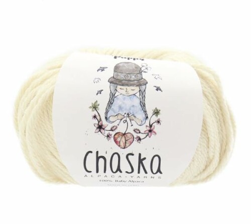 Puppy パピー 秋冬毛糸 『Chaska (チャスカ) 10番色』 仕立:1玉50g(約100m) 素材:アルパカ100%(ベビーアルパカ100%使用) 使用針:棒針4〜6号 かぎ針5/0〜6/0号 標準ゲージ:21〜22目 27〜28...