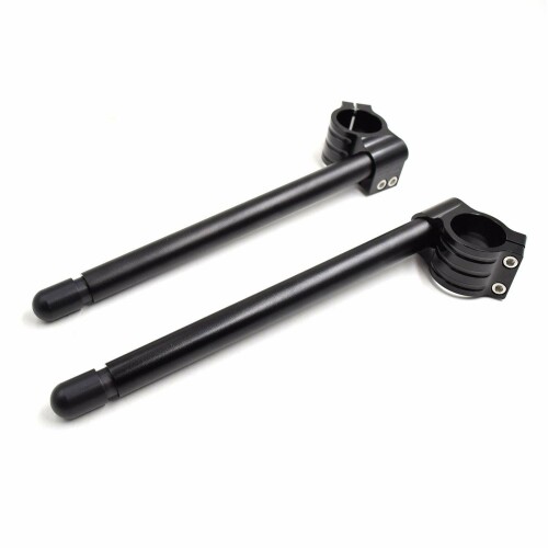 Karun CNCアルミΦ41 mmクリップオンハンドルバー交換用 for NSR 250 / CB 750 1991-2003 / ZX6R 1993-1997 / TZR250ユニバーサルカフェレーサーチルト角8°7/8 "バークリップ...