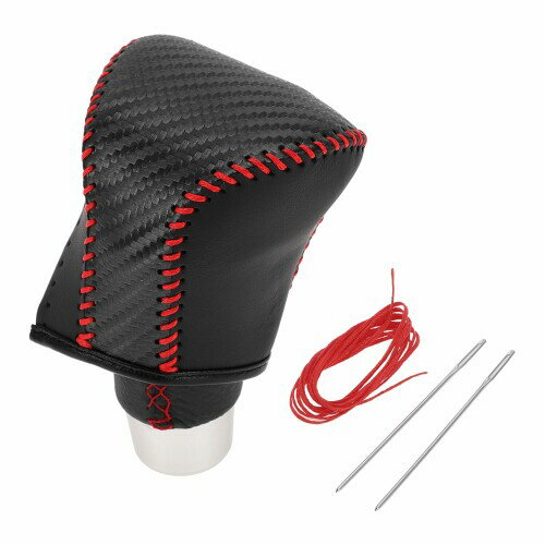 A ABSOPRO GE-AR SHIF-T Knob Cover for Lexusに対応 L600 2022-2023 Anti-Slip 黒い CAR-BOn Fiber レッド STi-ck SHIF-Ting HA-Ndle Pr...