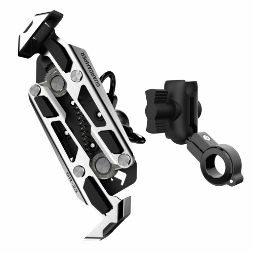 GUARDAMPER GR-23 銀刃 防振 バイク スマホマウント バイク用 保護 スマートフォン ホルダー (クランプベース) ※本製品は組み立て式となります 【防振システム】搭載している「ワイヤーロープアイソレーター」はさまざまな産業...
