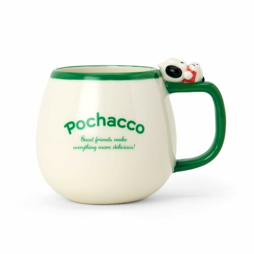 サンリオ(SANRIO) マスコット付きマグカップ ポチャッコ 115126 本体サイズ:約幅12×奥行8.5×高さ8.5cm( ※キャラクター含まず)容量:約400ml。主な材料・原料:陶器 電子レンジ・食器洗浄機・乾燥機使用不可 ※陶磁...
