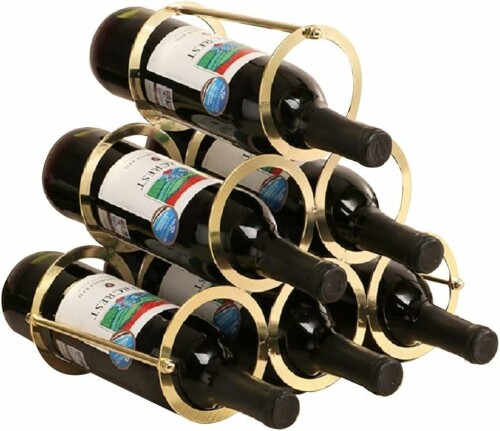 Anberotta ワインラック ワインホルダー 6本収納 ワイン シャンパン ボトル 収納 ケース スタンド インテリア N-W60 ワインを効率よく、お洒落に整理できるワインラックです! 最大6本収納可能です。 どんな空間にも溶け込むシ...