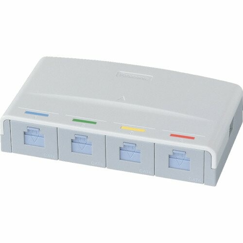 パナソニック NR3174 情報モジュラジャック(CAT6)(露出型4コ口) 発売日:2004年09月21日 型番:NR3174 ぐっとすシリーズ 情報モジュラジャック(CAT6)(露出型1コ口) 商品コード34080329341商品名パナ...