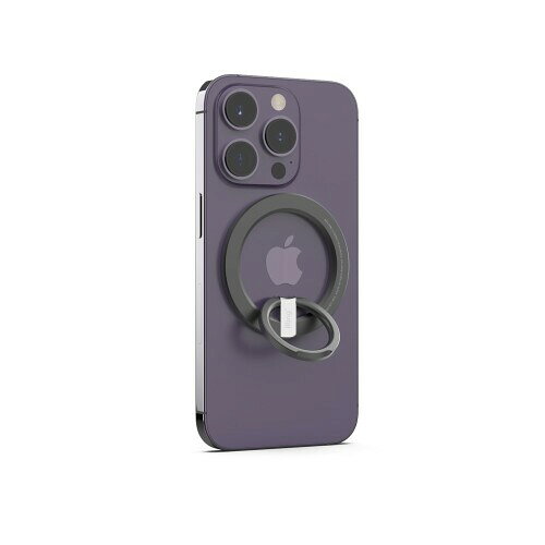 AAUXX iRing M2 スマホリング MagSafe対応 ネオジム磁石 ワイヤレス充電 ホールドリング マグセーフ アイリング Mag UMS-IR17MG (ブラック) iRing M2(アイリング エムツー)は、マグセーフに対応し...
