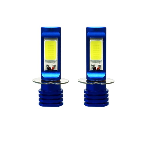 dwayde h3 led フォグランプ 700lm ホワイト COB 6000K ケルビン 12V対応 無極性設置 ドライバー内蔵 LEDバルブ 2個セット(H3, ホワイト) 【2つの色温度】H3という型は兼用です、ソケットは同じです,...