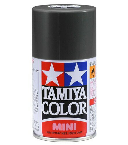 タミヤ(TAMIYA) スプレー TS-48 ガンシップグレイ 模型用塗料 85048 正味量:100ml 手頃な量とサイズで使いやすいスプレーカラー 用途:プラスチックモデル、模型、工作、硬質プラスチック、木、金属 合成樹脂塗料 ※表示さ...