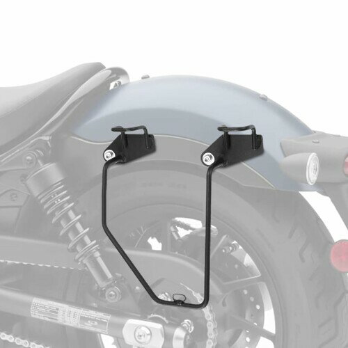 Entrotech レブル250 500左側専用サイドバッグサポート REBEL250 500バイク用 サドルバッグサポート レブル専用 左側 高強度 ブラック (左側) 【適合車種】ホンダレブル250(17-23)、レブル500(17-2...