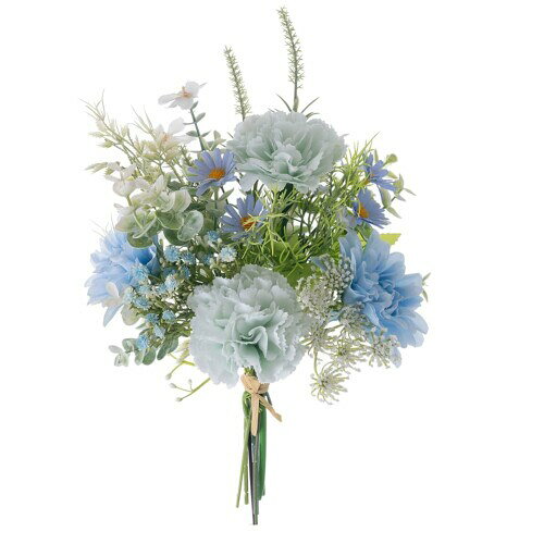 WillingYou 造花 部屋 インテリア ブーケ 花束 ドライフラワー 風 ウエディング パーティー ニ次会 写真の撮影 母の日ギフト 自然に近い感じ 大きい 青 白 緑 水色 薄紫の柔らかい色 カーネンション 紫陽花 ラベンダー 1束...