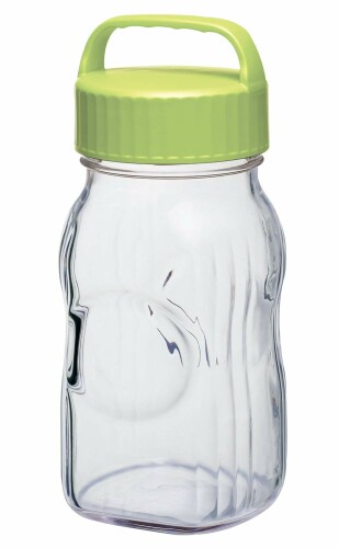東洋佐々木ガラス 漬け上手 フルーツシロップびん ポット オリーブグリーン 1500ml 日本製 梅びん 果実酒瓶 保存容器 保存瓶 梅酒 瓶 果実酒 漬物 ガラス I-77860-OG-A-JAN-S 本体サイズ:約8.6×11.4×25...