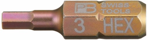 PB SWISS TOOLS C6-210-3 六角ビット 全長(mm):25 対辺(mm):3 差込角:1/4インチ(6.3mm)hex 軸長(mm):4.5 刃先:[[(+)]]0 刃先:[[+]]0 差込角:1/4インチ(6.3mm)...