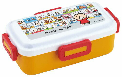スケーター(Skater) 弁当箱 530ml 1段 女性 日本製 汁漏れしにくい4点ロック ランチボックス 食洗機対応 レンジ対応 みんなのたあ坊 PFLB6AG-A 容量:530ml/生産国:日本/サイズ:幅18.6×奥行10.8×高さ...