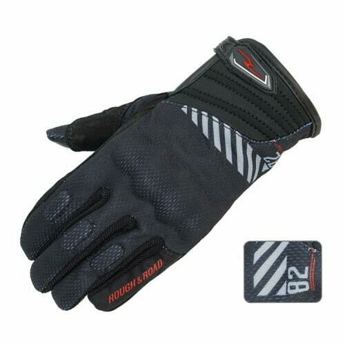 ラフアンドロード(ROUGH&ROAD) バイク用 コンフォートナックルグローブ レッド82 WL RR8026RD82-L3 【特徴】コンフォートナックル、両手タッチパネル対応(親指、人差し指) 【色】レッド82 【サイズ】WL 【甲側】...